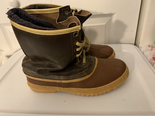 Mens Vtg Sorel Sz 10 Arctic Pac Kaufman Canada Brown Snow Duck Boots ...