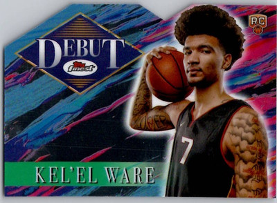 2024-25 Topps Finest - Debut Kel'el Ware #D-14 (RC) Die-Cut Miami Heat ...