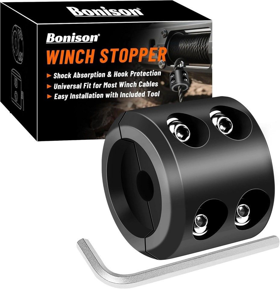 Winch Stopper for Cable. Truck UTV ATV Rubber Winch Cable Stopper ...