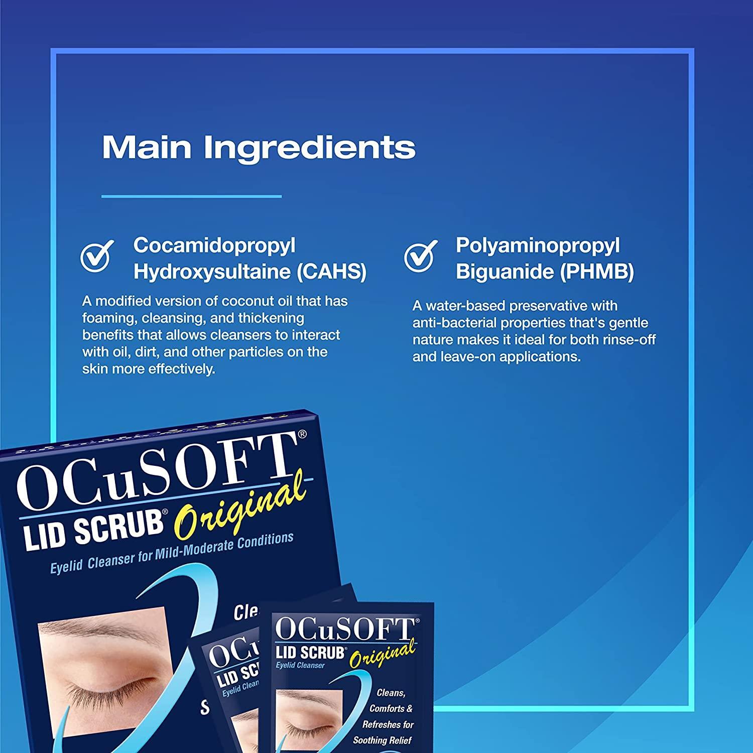 OCuSOFT Original Lid Scrub Blepharitis Wipes (x30) for sale online | eBay