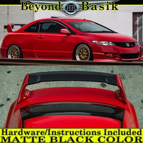 For 2006 07 2008 2009 2010 2011 Honda Civic MATTE BLACK JDM Style Trunk ...