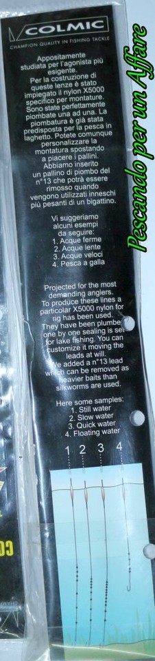 COLMIC LENZA DA COMPETIZIONE filo x5000- piombata | eBay