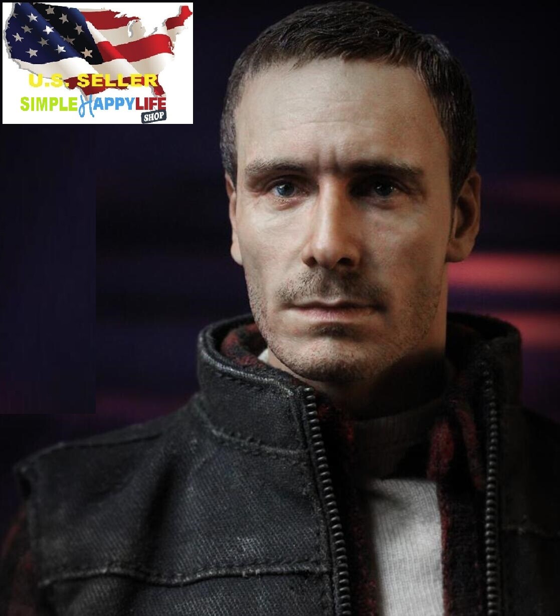 1/6 male Magneto Head sculpt Brown hair for 12" Male Body Hot toys ...