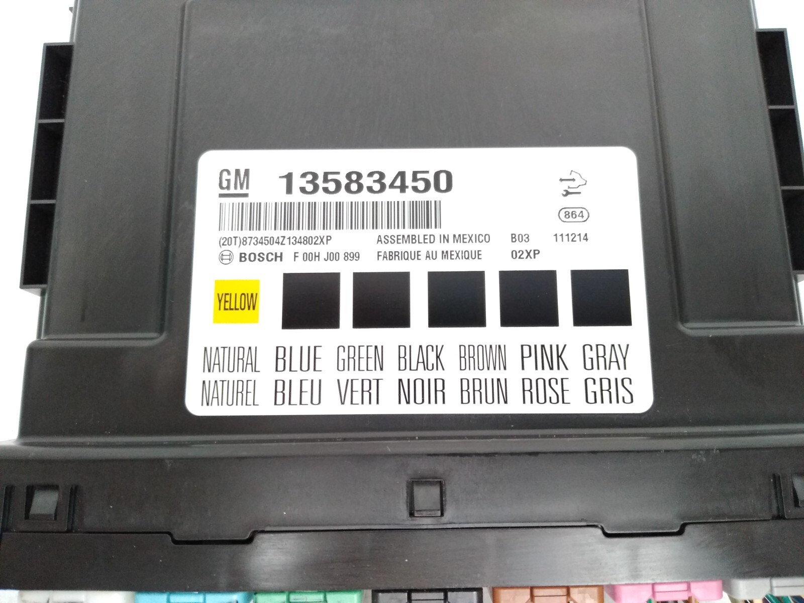 2011-2013 Chevrolet Cruze Body Control Unit BCM 13583450 Module for ...