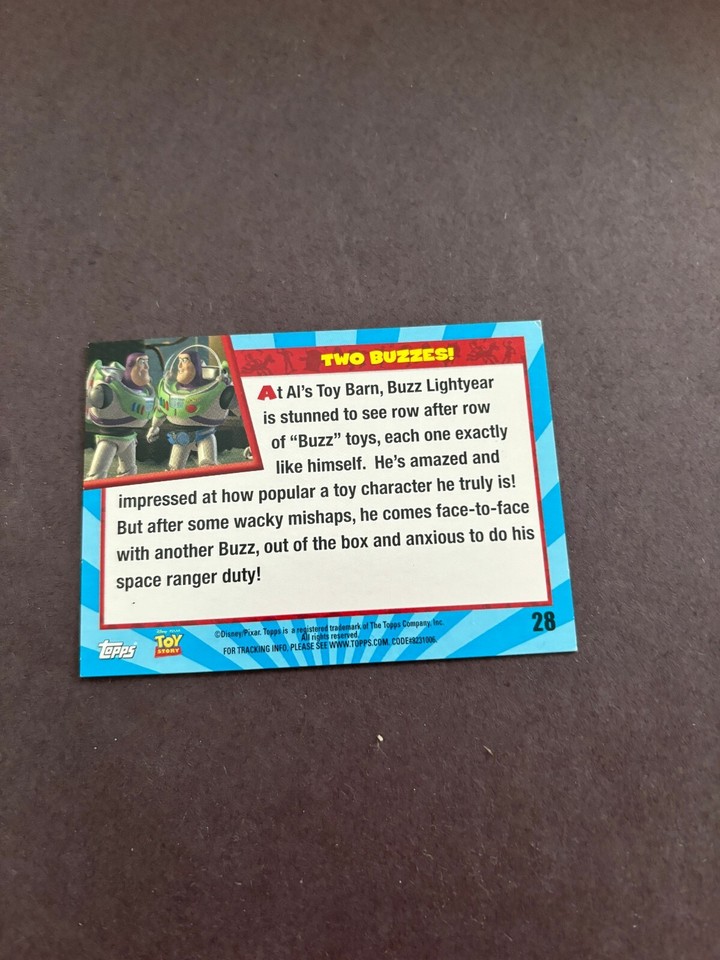 TOPPS TOY STORY -TWO BUZZES! # 28 | eBay