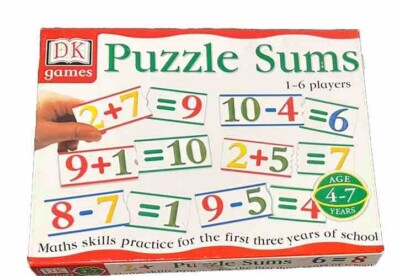 DK GAMES PUZZLE SUMS KIDS EDUCATIONAL MATHS SKILLS GAME FREE POST ...