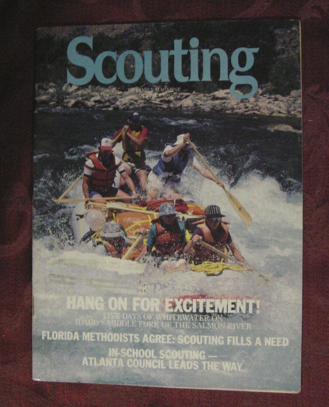 Scouting magazine October 1985 Boy Scouts Whitewater Rafting | eBay