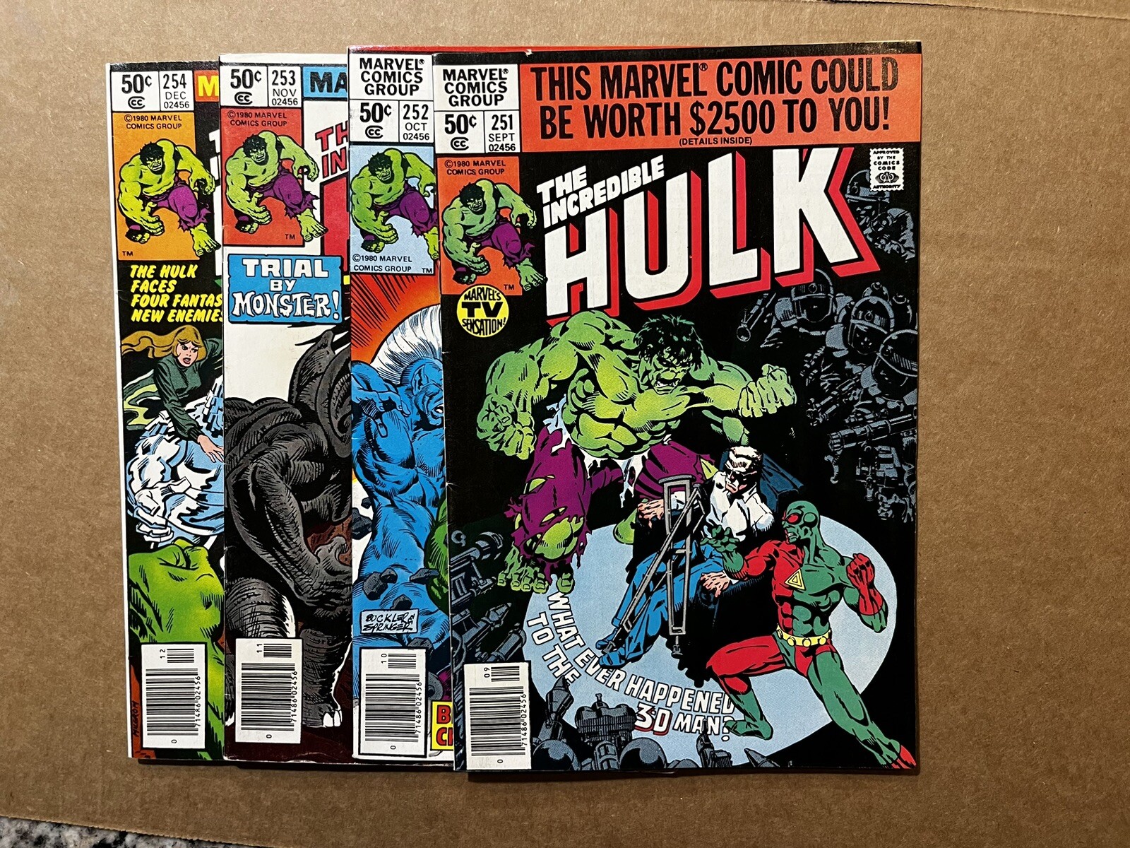 The Incredible Hulk #251 252 253 254 Lot Of 4 | eBay