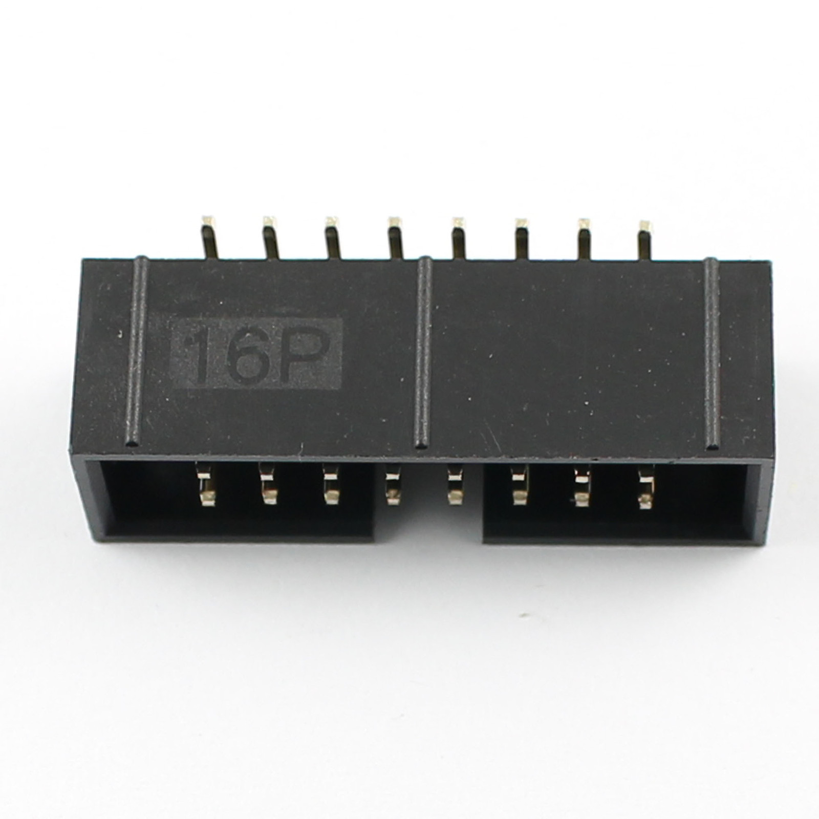 10Pcs 2.54mm Pitch 2x8 Pin 16 Pin SMT Male Shrouded PCB Box header IDC ...