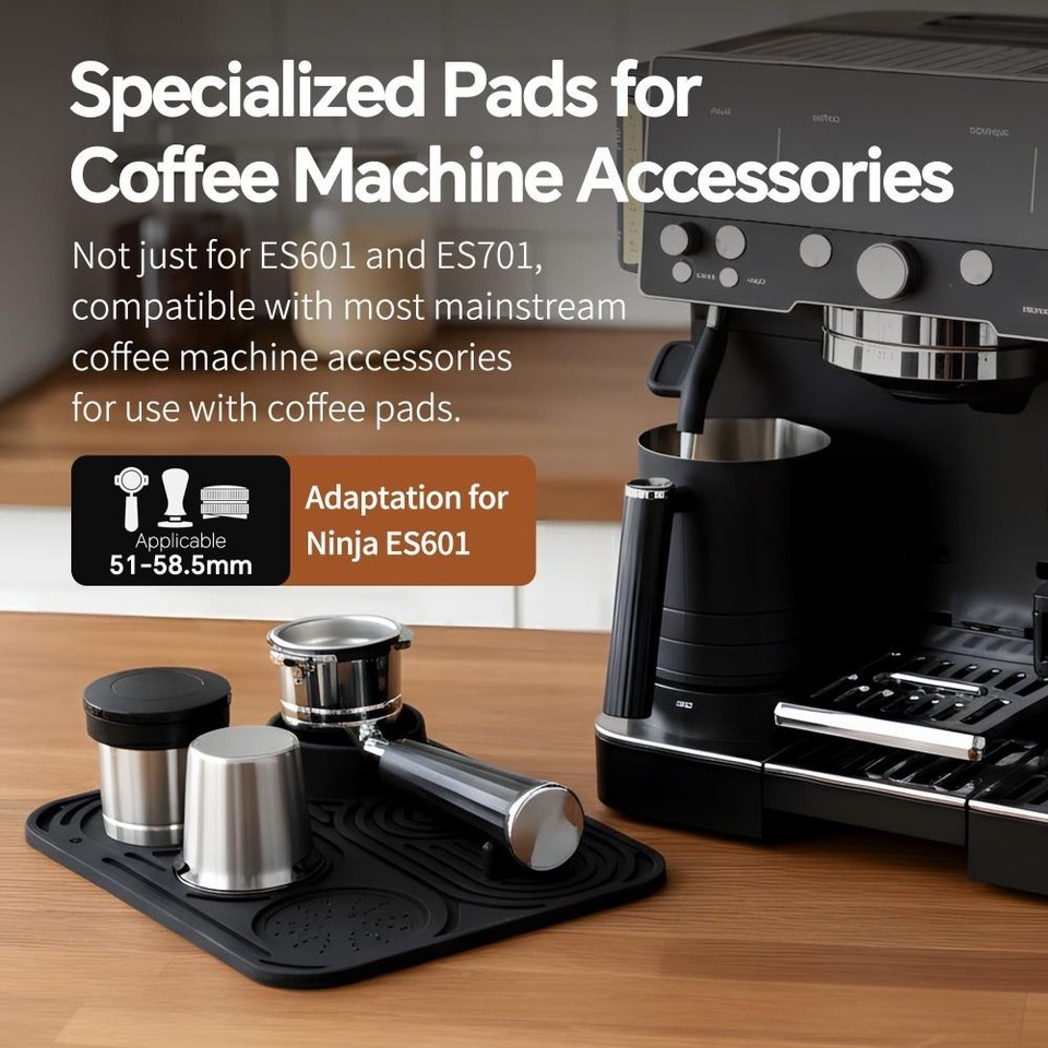Silicone Coffee Mat Multi-Slot Espresso Mat Coffee Machine Accessories ...