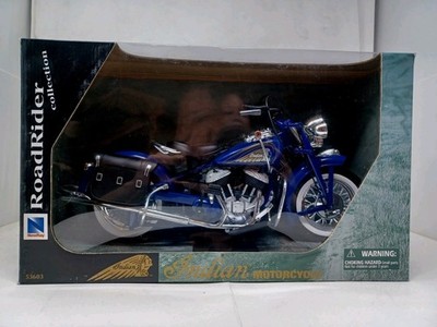 New Ray RoadRider collection Indian Motorcycle 1:6 DieCast in Blue | eBay
