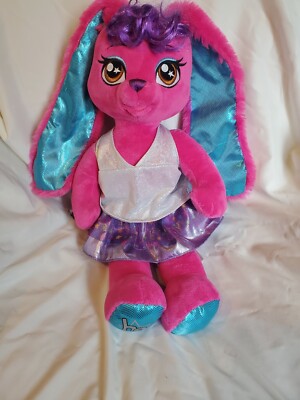 New Build A Bear Honey Girl HG Risa Pink Rock Star Bunny Rabbit 20 ...