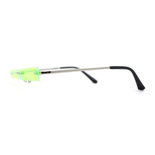 Rimless Avant Garde Slit Narrow Lens Pimp Shade Sunglasses | eBay