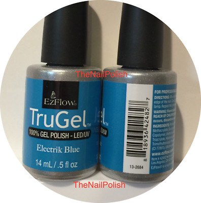 Ez Flow EzFlow TruGel UV/LED Gel Nail Polish - Electrik Blue 0.5 fl oz ...