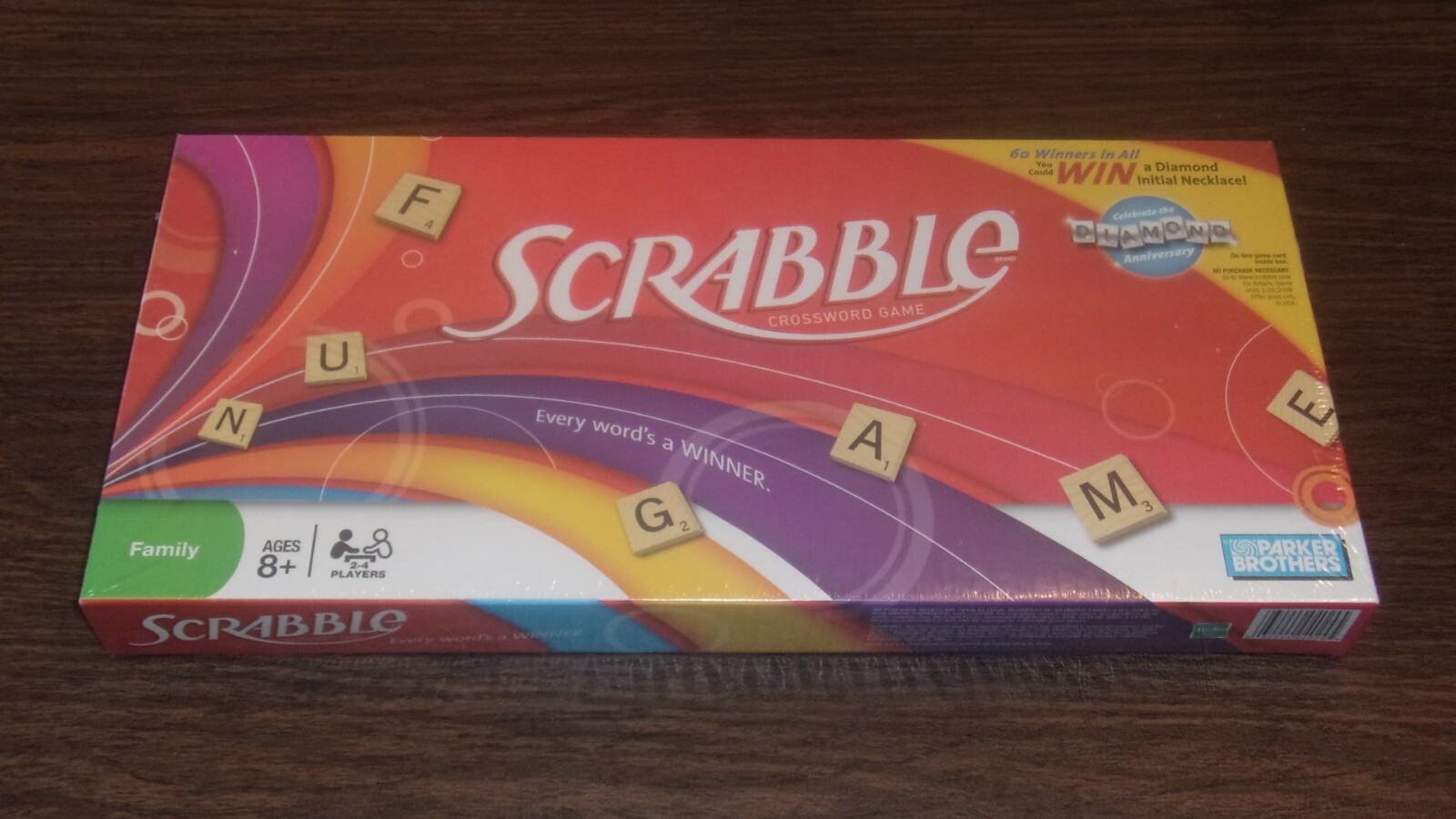 NIB 2008 Hasbro Scrabble Crossword Game Diamond Anniversary Edition Parker Bros. | eBay