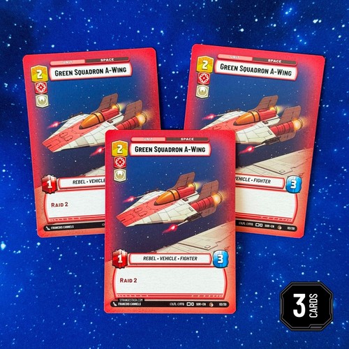 PLAYSET Green Squadron A-Wing #02 Star Wars Unlimited SOR SWU Organised ...