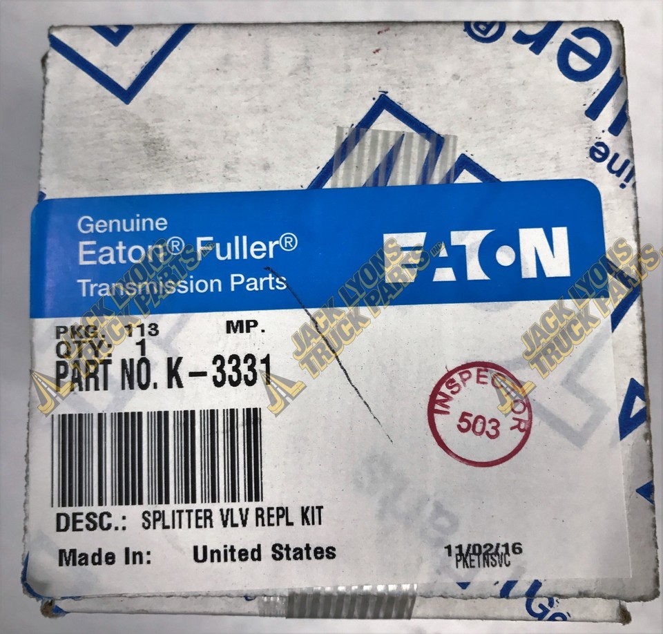 K3331 New Genuine Eaton Fuller SPLITTER VALVE REPL KIT - OEM K-3331 | eBay