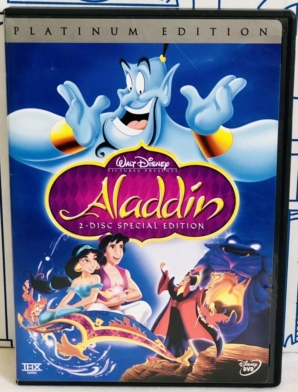 Disney Aladdin DVD 2004 2 Disc Set Special Platinum Edition Movie Jafar ...