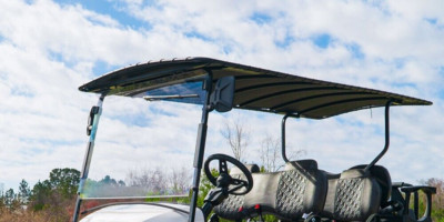 Golf Cart Bimini Top, Golf Cart Canvas Top, 120" 6 Seater Golf Cart Top ...