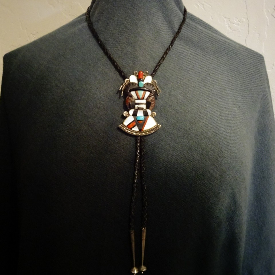 EXQUISITE Vintage Zuni ANDREW DEWA Sterling Silver ANTELOPE KACHINA ...