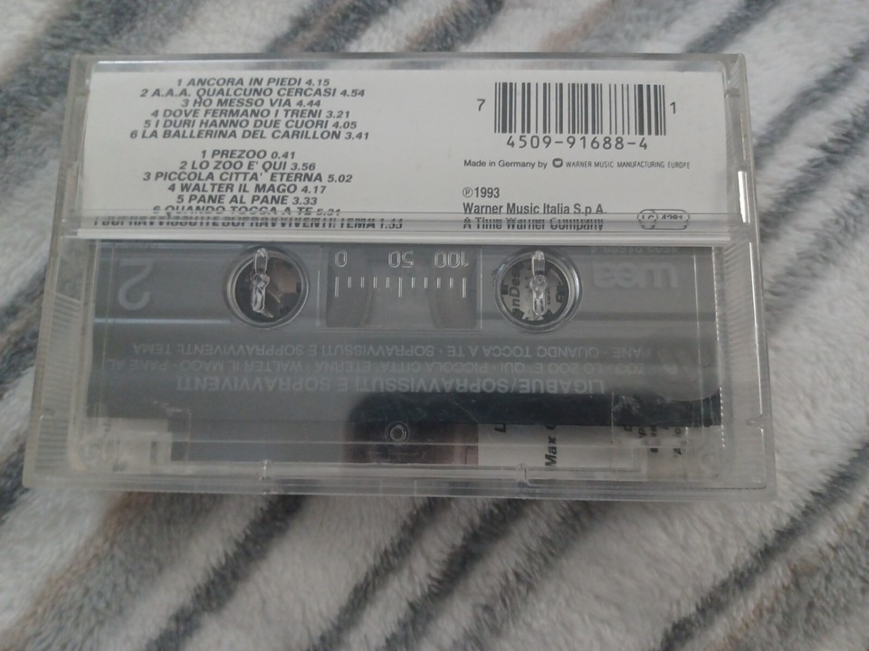 Ligabue Survivors E Sopravviventi cassette US Seller Italian tape rock ...