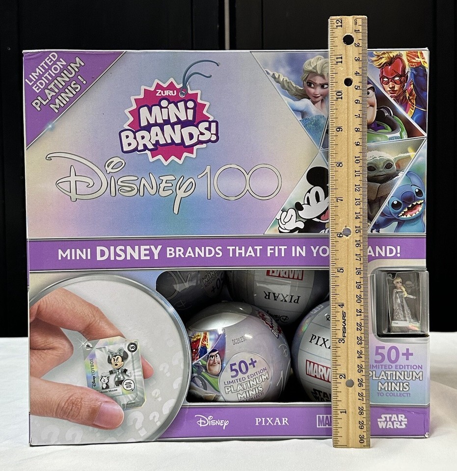 Lot 8 Disney 100 Platinum Mini Brands Limited Edition Figures w ...