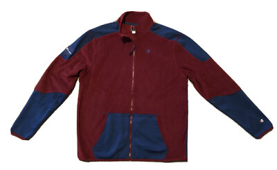 CHAMPION LIFE MEN'S EXPLORER FLEECE FULL-ZIP JACKET - LARGE- SEPIA RED ...