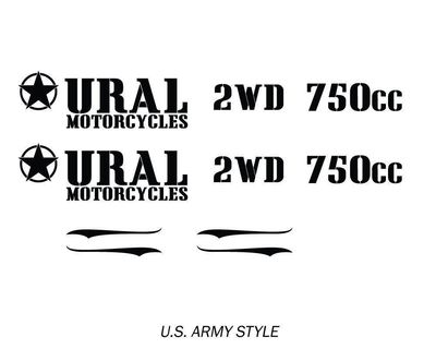 US Army Style Tank, Body Decal Badge Kit Parts fits Ural Motorcycle | eBay