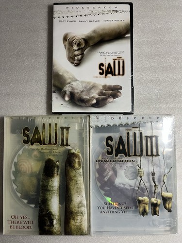 Saw Trilogy 1-3 DVD Lot NEW SEALED Widescreen I II III | eBay