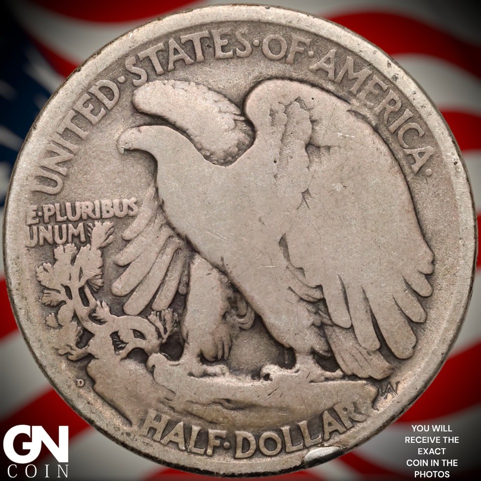 1919 D Walking Liberty Half Dollar B0783 | eBay