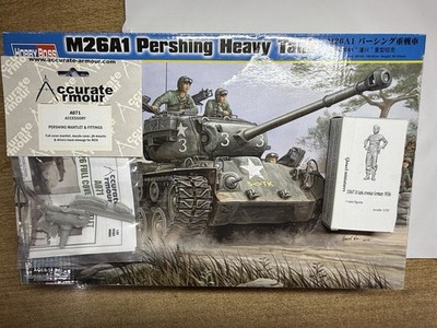 1/35 HOBBYBOSS #82425 WITH ACCURATE ARMOUR MANTLET CREW M26AI PERSHING ...