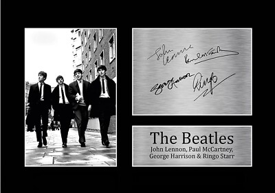 The Beatles + Autogramm + Autograph + John Lennon + Paul McCartney ...