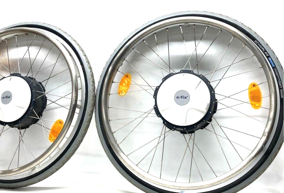 Pair E25 Alber E-Fix Motorized Wheelchair Wheels w/ Schwalbe Tires | eBay