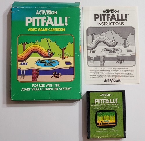 PITFALL complete in Box Atari 2600 game and instruction booklet | eBay