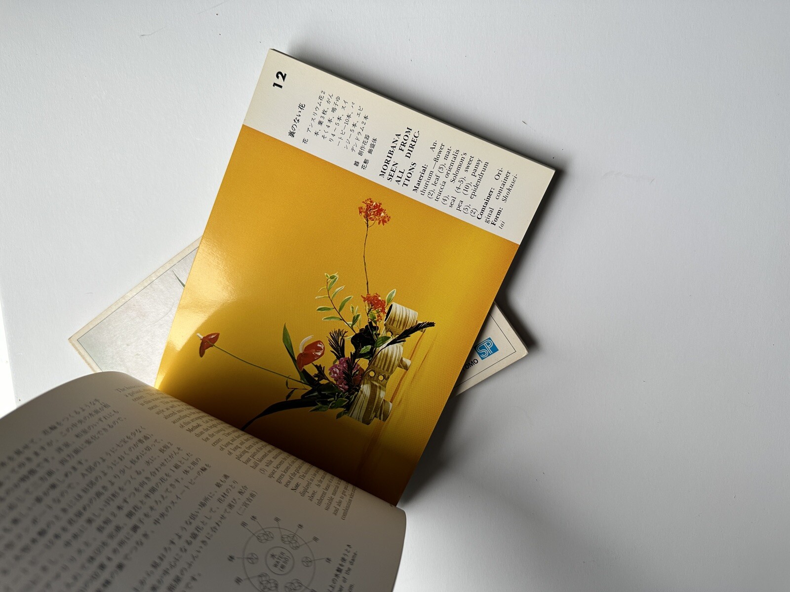 Ikebana Card Book Lot of 2 Ikebana of Senei Ikenobo Shoka SAGA School ...