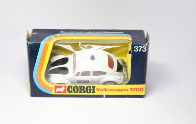 Corgi 373 Volkswagen Beetle 1200 Saloon Police In Original Box - Near ...