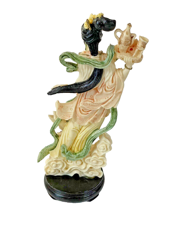 Geisha Woman Vintage Hong Kong Asian Girl Figurine Statue Celluloid ...