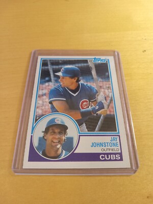 1983 Topps #152 JAY JOHNSTONE Chicago Cubs Baseball Card, Outfielder ...