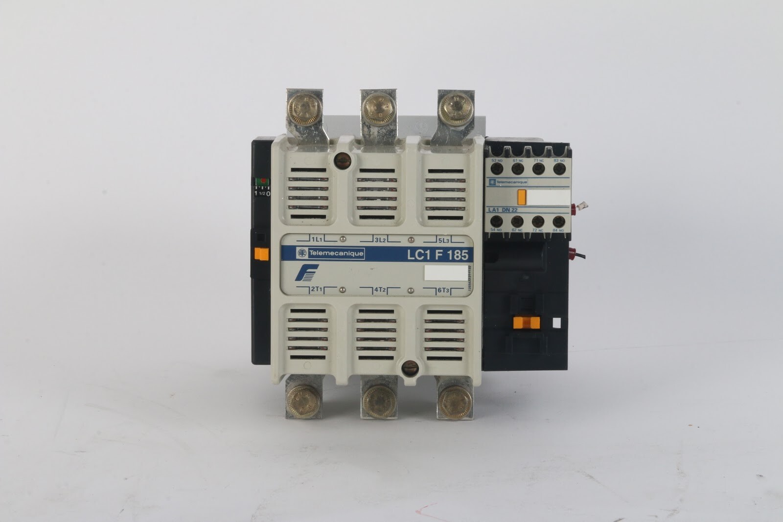 Telemecanique LC1 F 185 Contactor W/ LA1 DN 22 Contact Block, LX1 FG ...