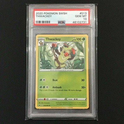 PSA 10 - Thwackey 13/202 - Sword & Shield Pokemon Card | eBay