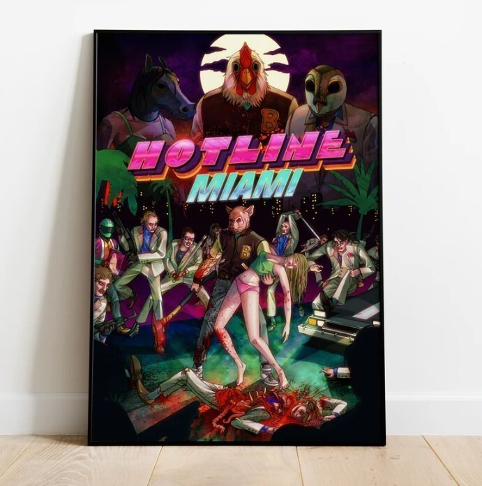 Hotline Miami (Video Game 2012) poster | eBay