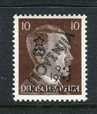GERMAN WWII OCCUPATION; 1945 Yugoslavia SLOVENIA Maribor Hitler Mint ...