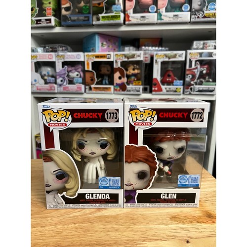 NEW IN HAND EXC Glen & Glenda Funko Pops #1772 #1773 Chucky Child's ...