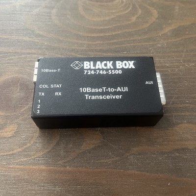 Black Box 724-746-5500. 10BaseT-to-AUI Transceiver | eBay UK