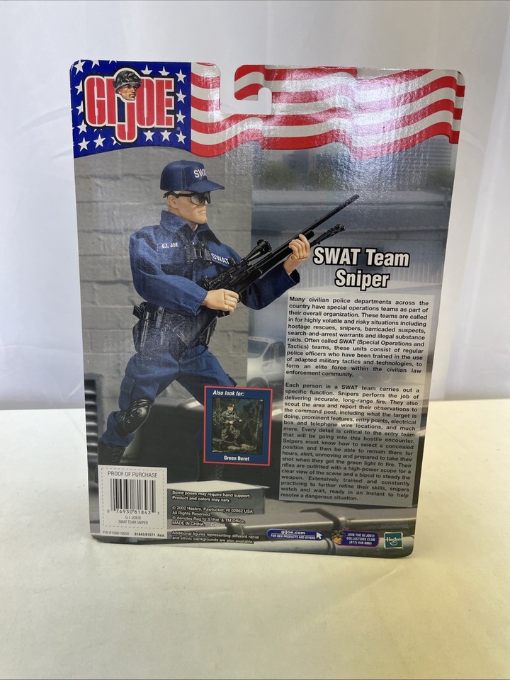 Hasbro G.I. Joe SWAT Team Sniper Action Figure New! | eBay