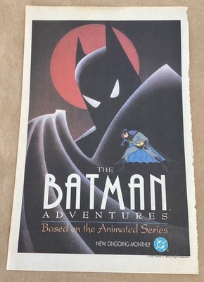 Batman the Animated Series 1992 Print Ad promo art DC House Ad 90s ...