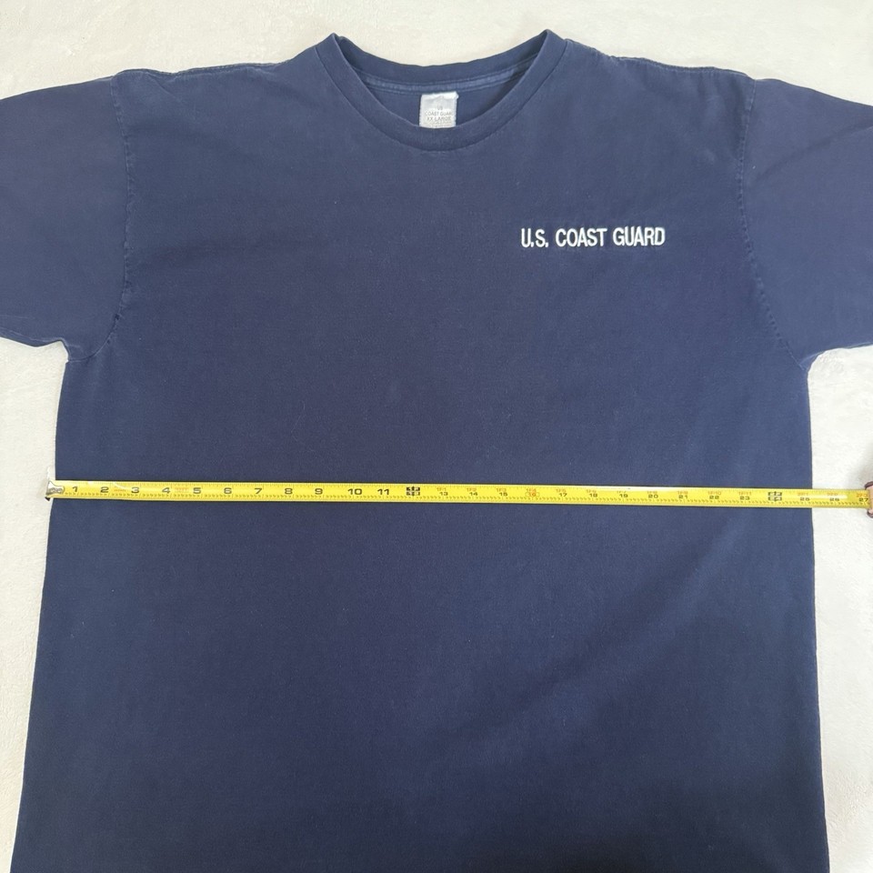 Official US Coast Guard Men’s XXL (2X) Short Sleeve T-Shirt Embroidered ...