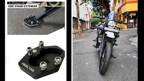 exhaust shield and side stand extender fit for royal enfield himalayan ...