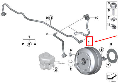 Diagrama Del Servofreno Ford Pompa Servofreno Ford Focus, 1120841,