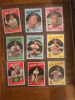 Ted Bowsfield 1959 Topps Baseball Card (Sale Is For Card In Title) (862 ...